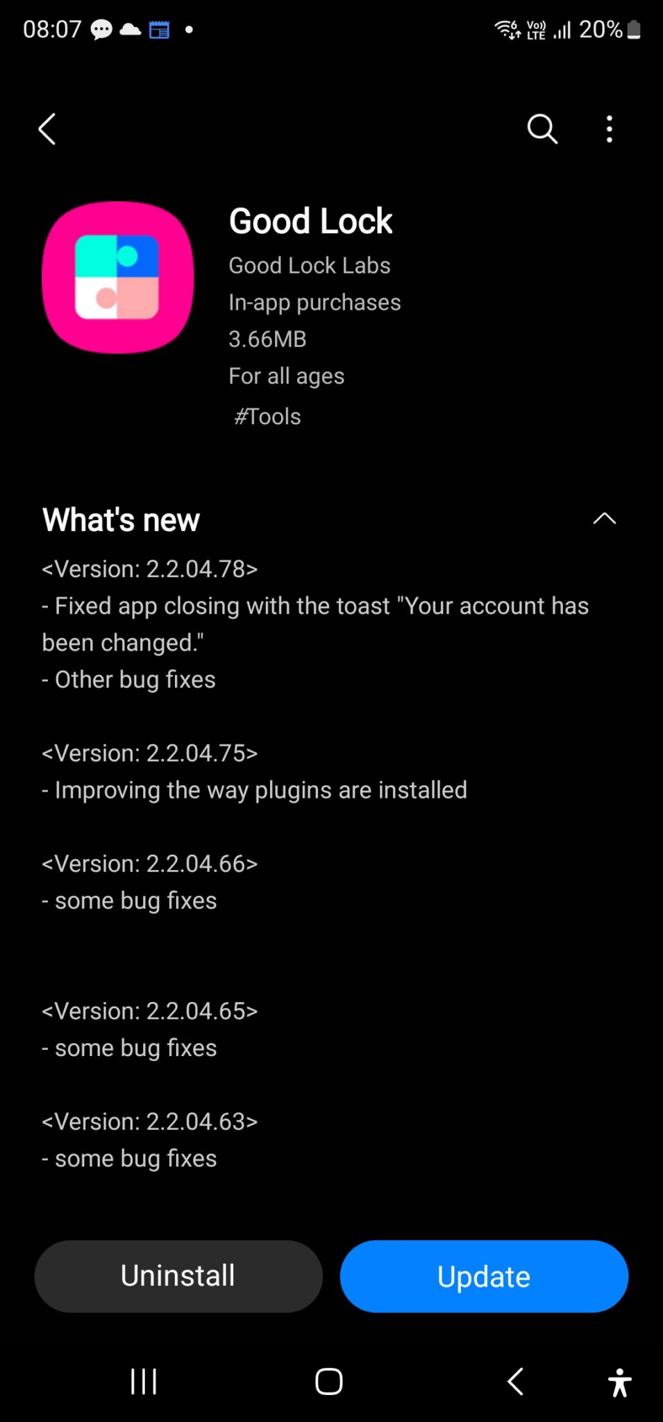 Main Good Lock app gets a new update with bug fixes - SamMobile