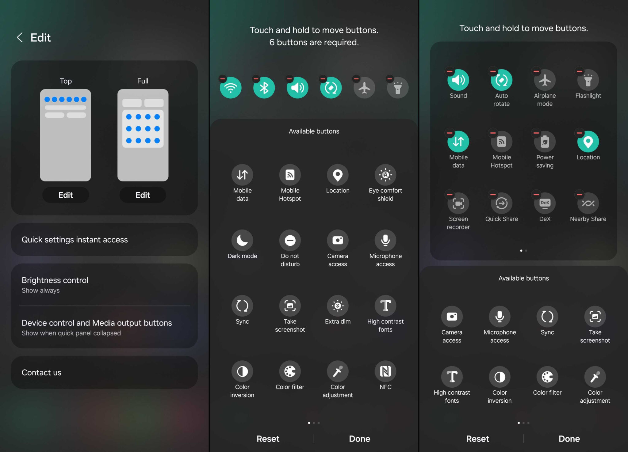 Redesigned One UI 6.0 quick panel overview - SamMobile