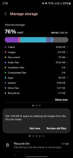 Samsung announces changes to how One UI 6 calculates device storage ...