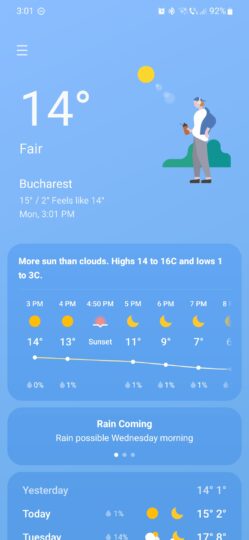 Samsung Weather Week: Overview of one of the prettiest mobile weather ...