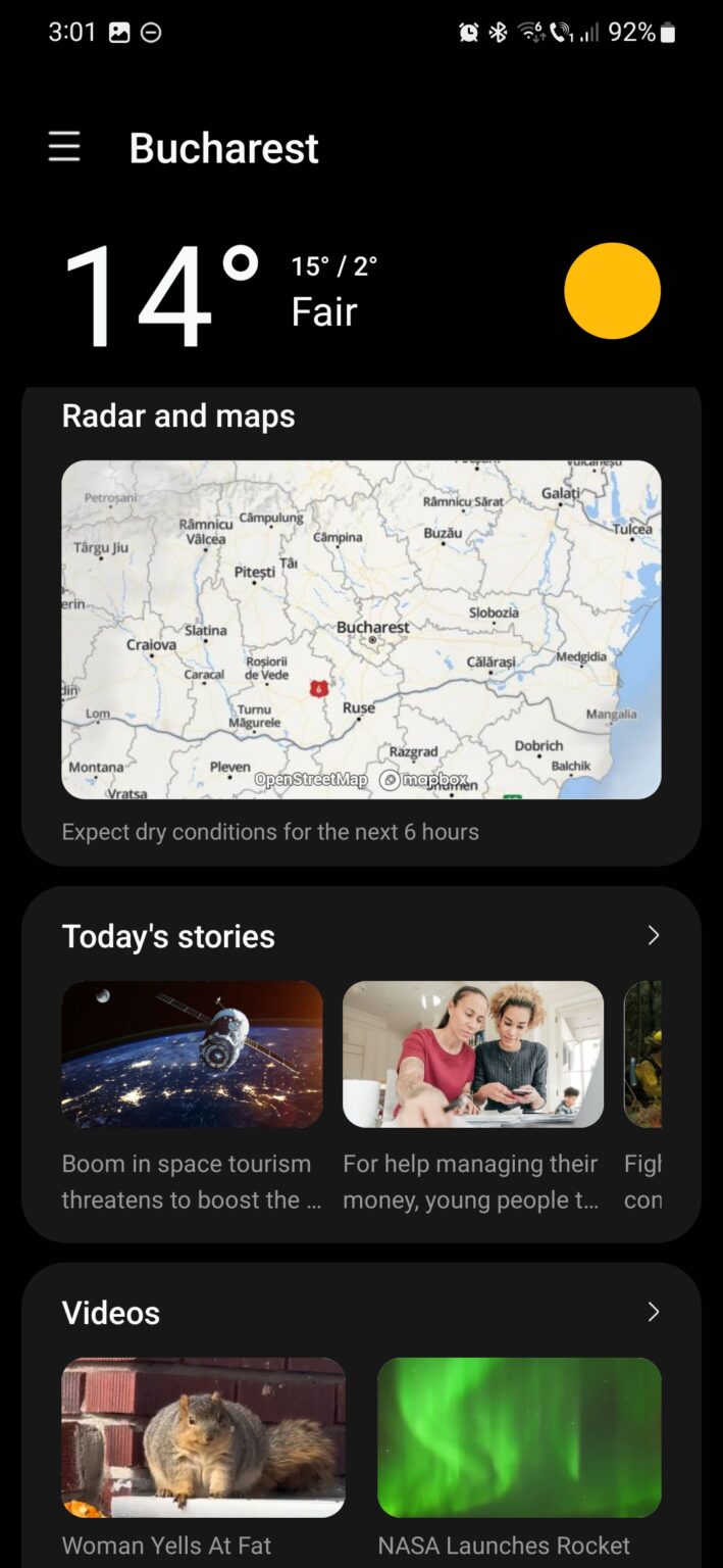 Samsung Weather Week: Overview of one of the prettiest mobile weather ...