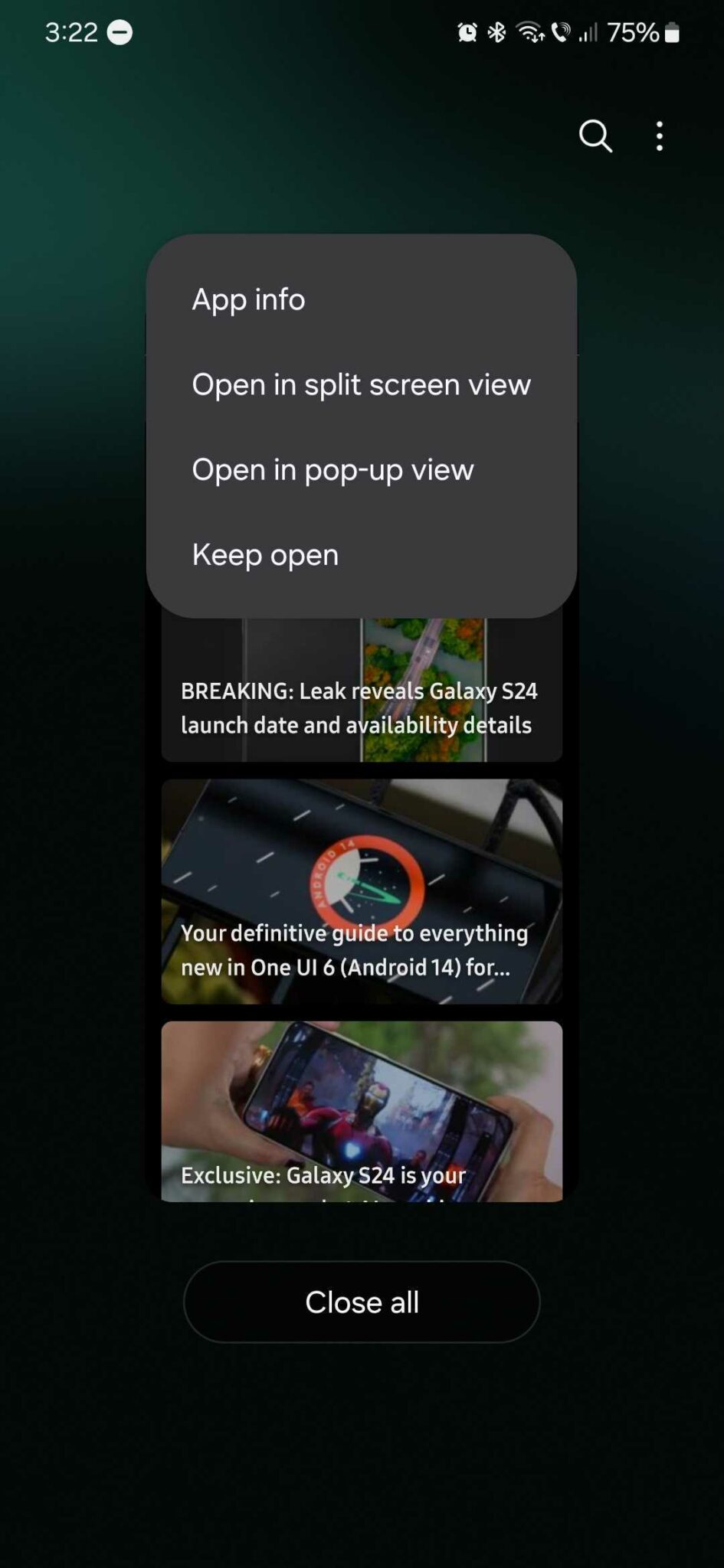 A neat One UI trick to prevent apps from closing on Galaxy devices ...