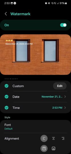 Samsung Camera Week: Set up your custom watermark with ease - SamMobile