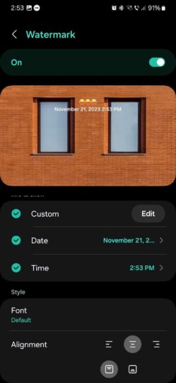 Samsung Camera Week: Set up your custom watermark with ease - SamMobile