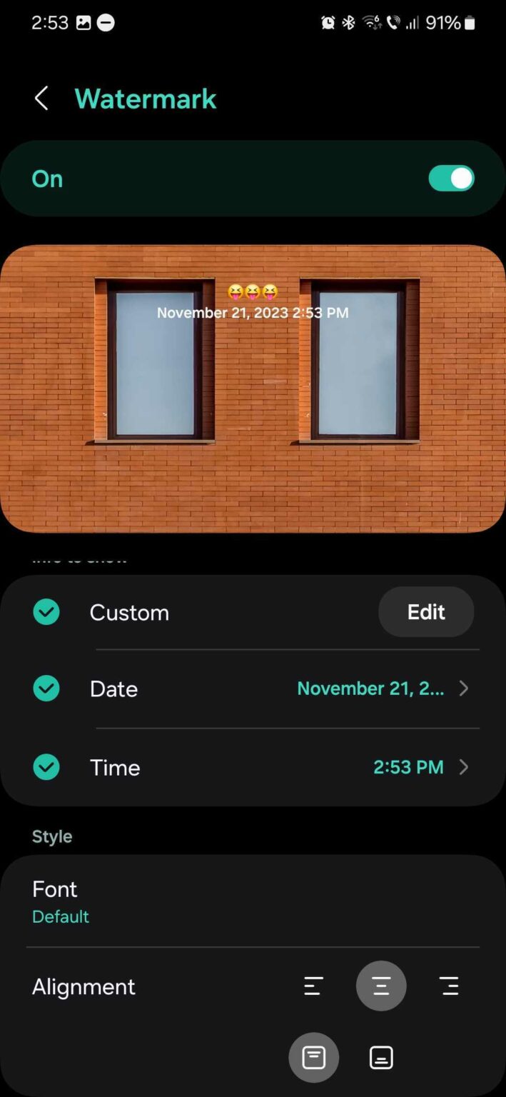 Samsung Camera Week: Set up your custom watermark with ease - SamMobile