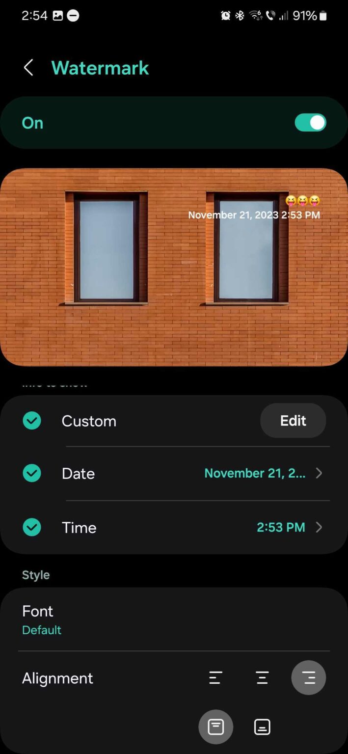 Samsung Camera Week: Set up your custom watermark with ease - SamMobile
