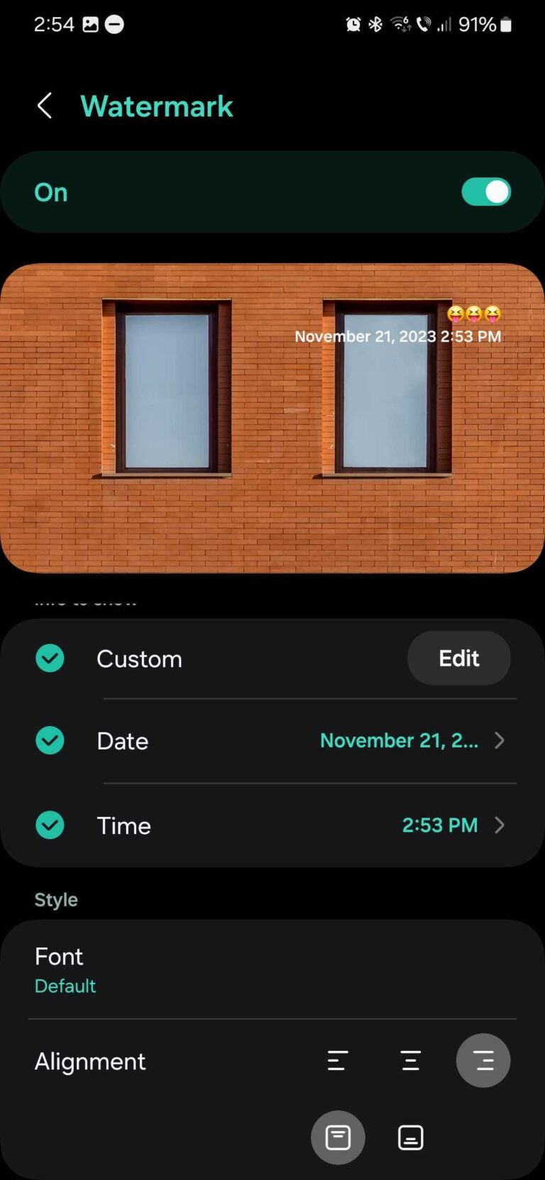 Samsung Camera Week: Set up your custom watermark with ease - SamMobile