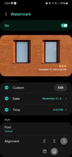 Samsung Camera Week: Set up your custom watermark with ease - SamMobile