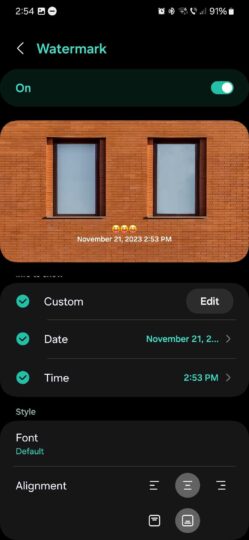 Samsung Camera Week: Set up your custom watermark with ease - SamMobile