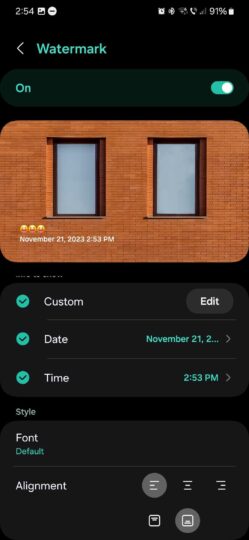 Samsung Camera Week: Set up your custom watermark with ease - SamMobile