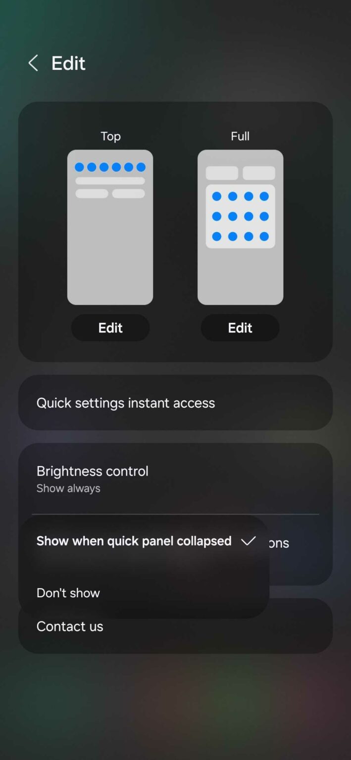 Redesigned One UI 6.0 quick panel overview - SamMobile