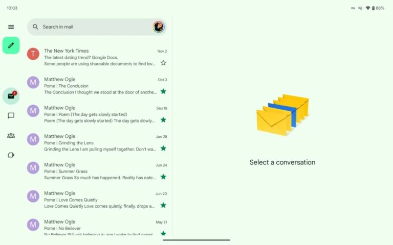 Gmail app for Android tablets now has a better design - SamMobile