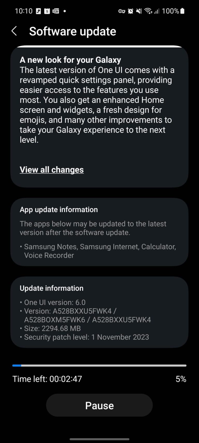 Samsung Galaxy A52s gets updated to Android 14 (One UI 6.0) in Europe - SamMobile