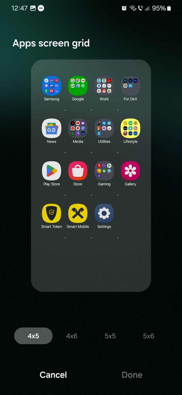 Change grid sizes after the One UI 6.0 update - SamMobile