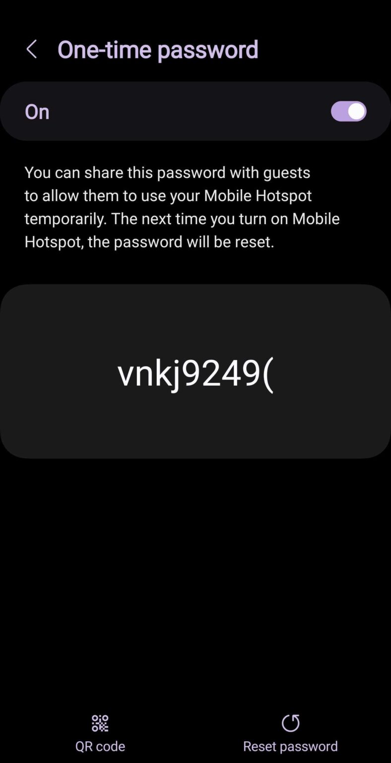 One UI 6 lets you set one-time passwords (OTP) for mobile hotspot ...