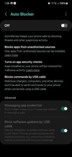 Keep your Galaxy device safe with Auto Blocker in One UI 6.0 - SamMobile