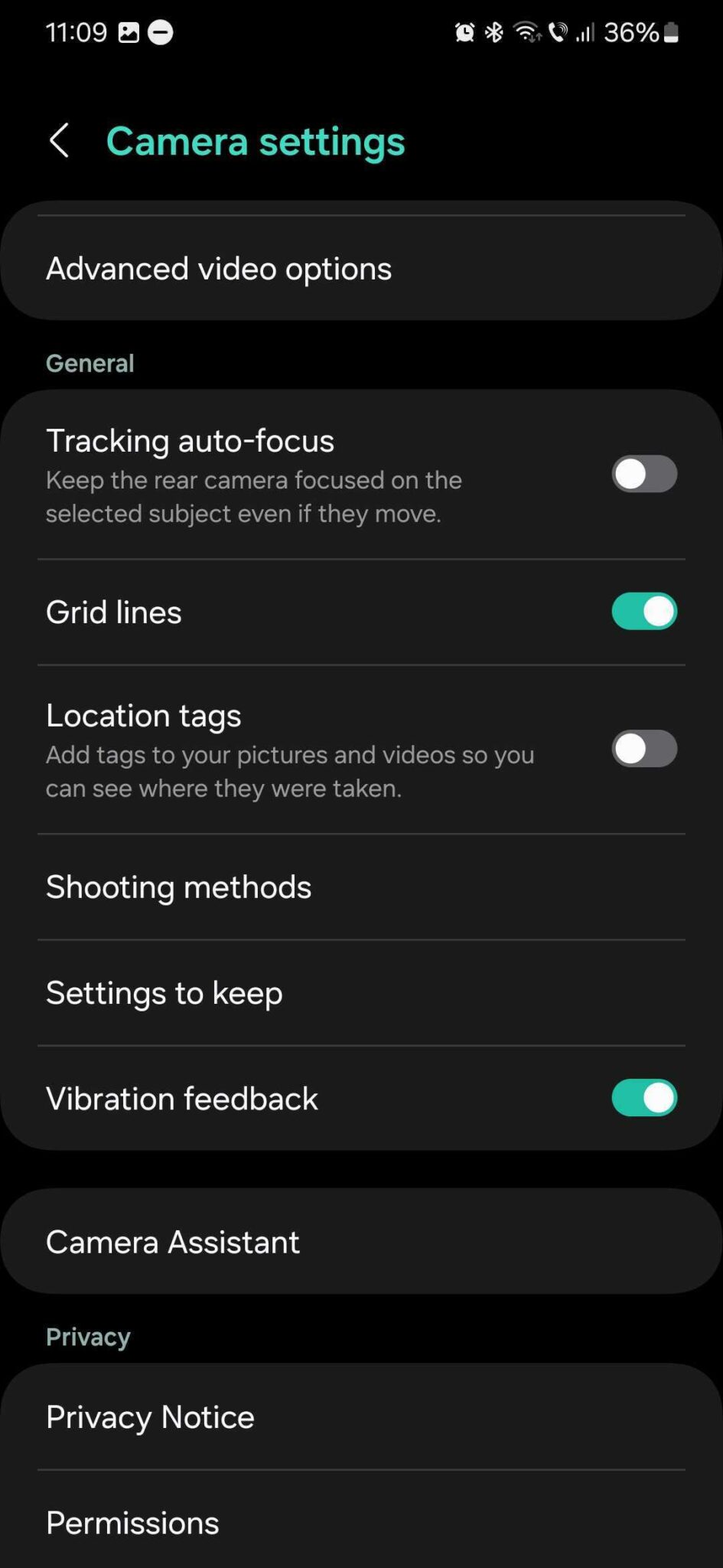 Samsung Camera settings to keep - SamMobile