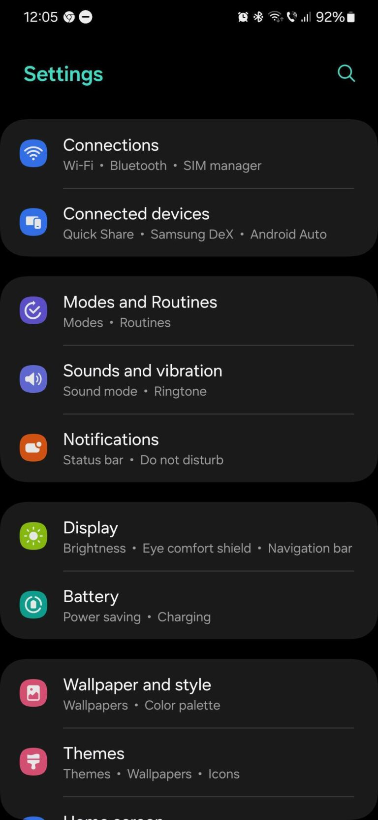 Change status bar notification icon settings in Samsung One UI - SamMobile