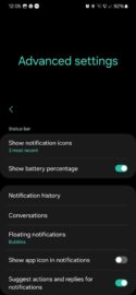Change status bar notification icon settings in Samsung One UI - SamMobile