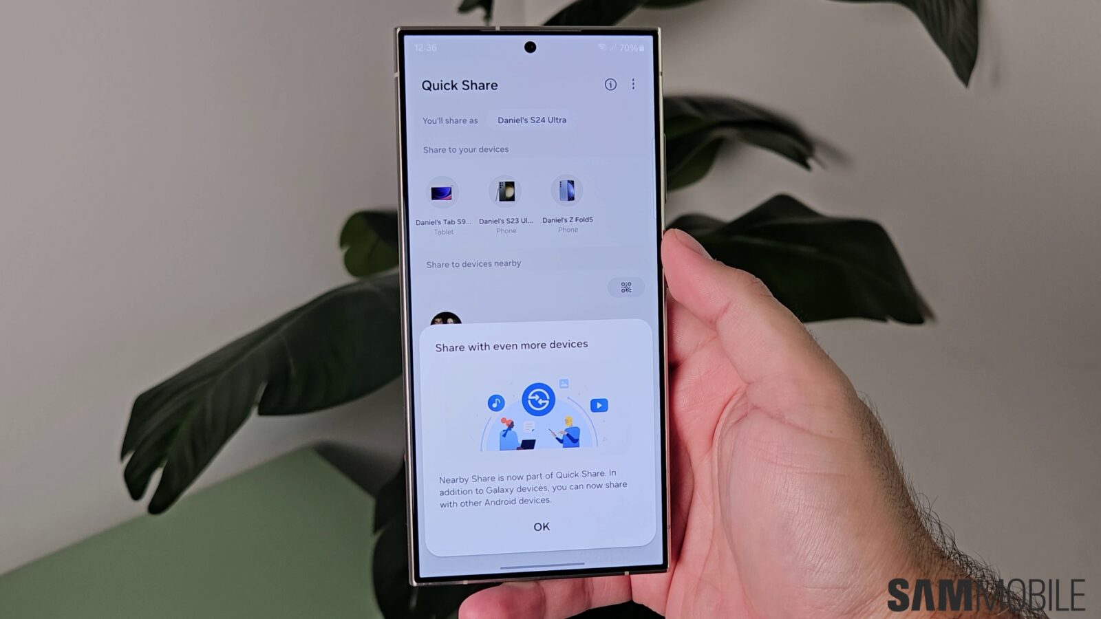 One UI 7 allows Quick Share to work over internet - SamMobile