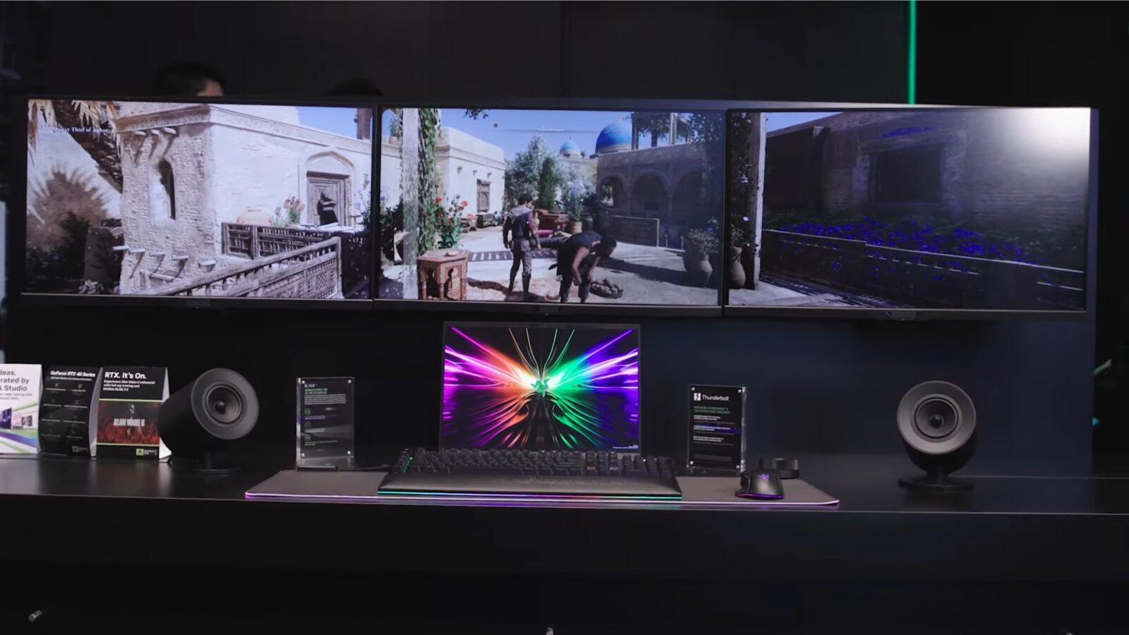 Intel's Thunderbolt 5 can drive three 4K monitors at 120Hz, showcased ...