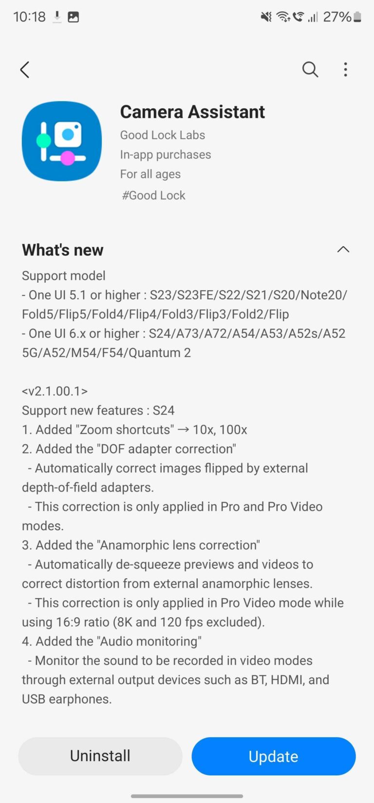 Camera Assistant gets updated to support Galaxy S24 camera features ...