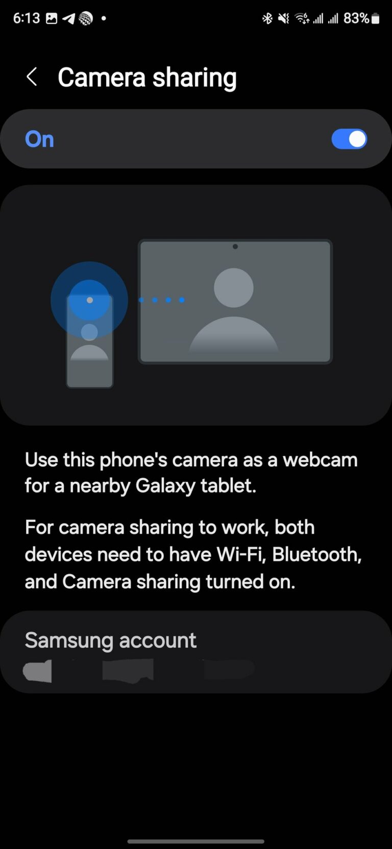 One UI 6.1 allows your Samsung phone to be your Galaxy tablet's webcam ...