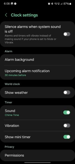 One UI 6.1 lets you set custom backgrounds for alarms - SamMobile