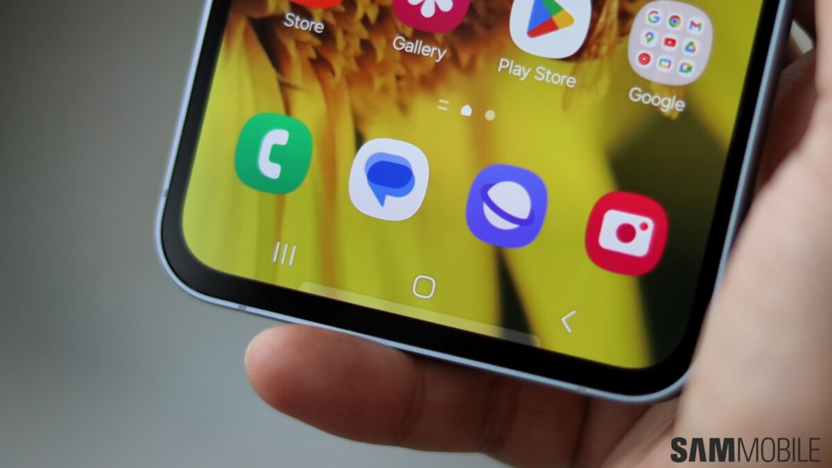 Galaxy A55's awesome design is let down by massive bezels - SamMobile