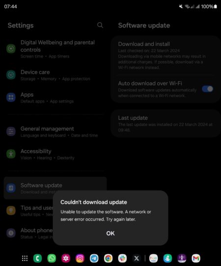 Checking for One UI 6.1 update? Expect a server error notification ...