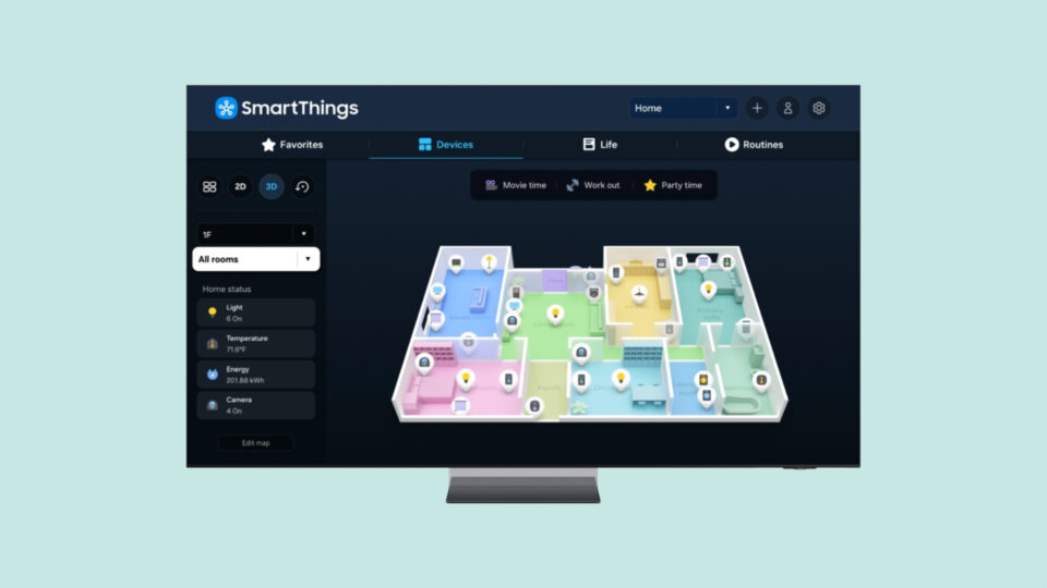 Samsung SmartThings app gets 3D Map View for better usability - SamMobile