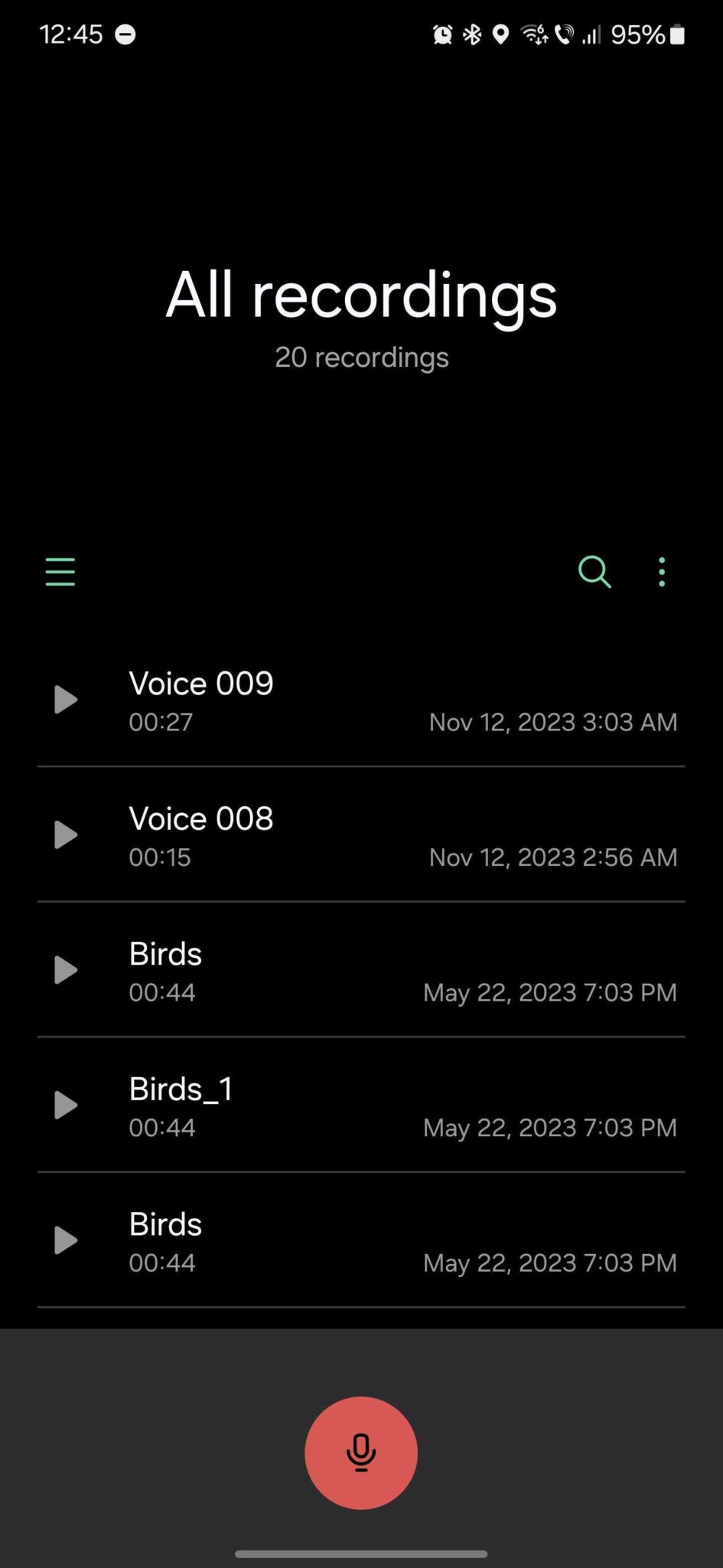 Galaxy S24's One UI 6.1 messed up the Voice Recorder app UI - SamMobile