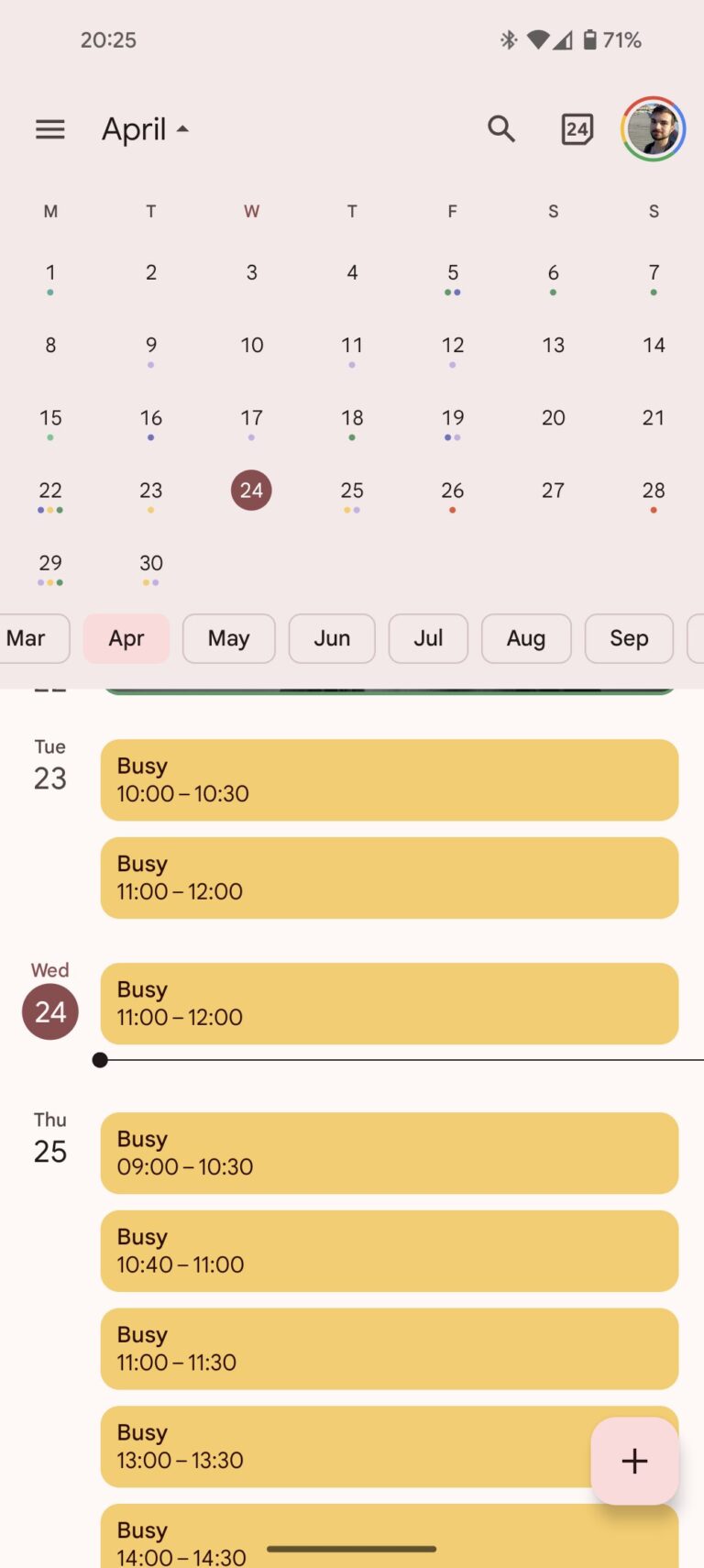 Google Calendar brings new way to browse through months - SamMobile