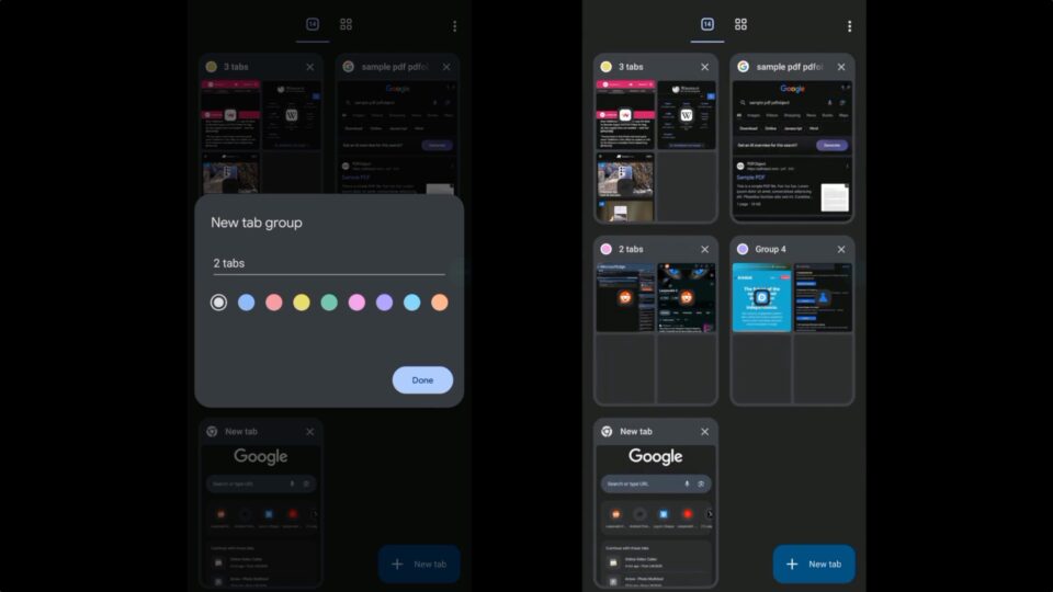 Google Chrome could soon let you assign a color to a tab group - SamMobile