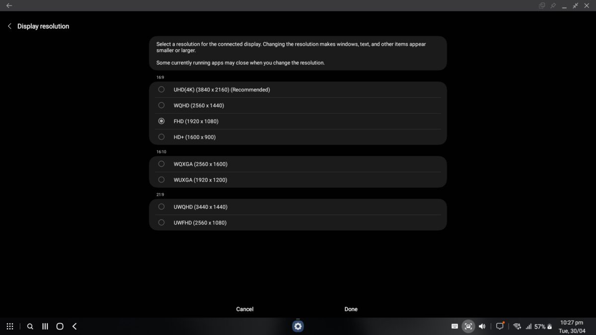 How to enable 4K display resolution in Samsung DeX - SamMobile