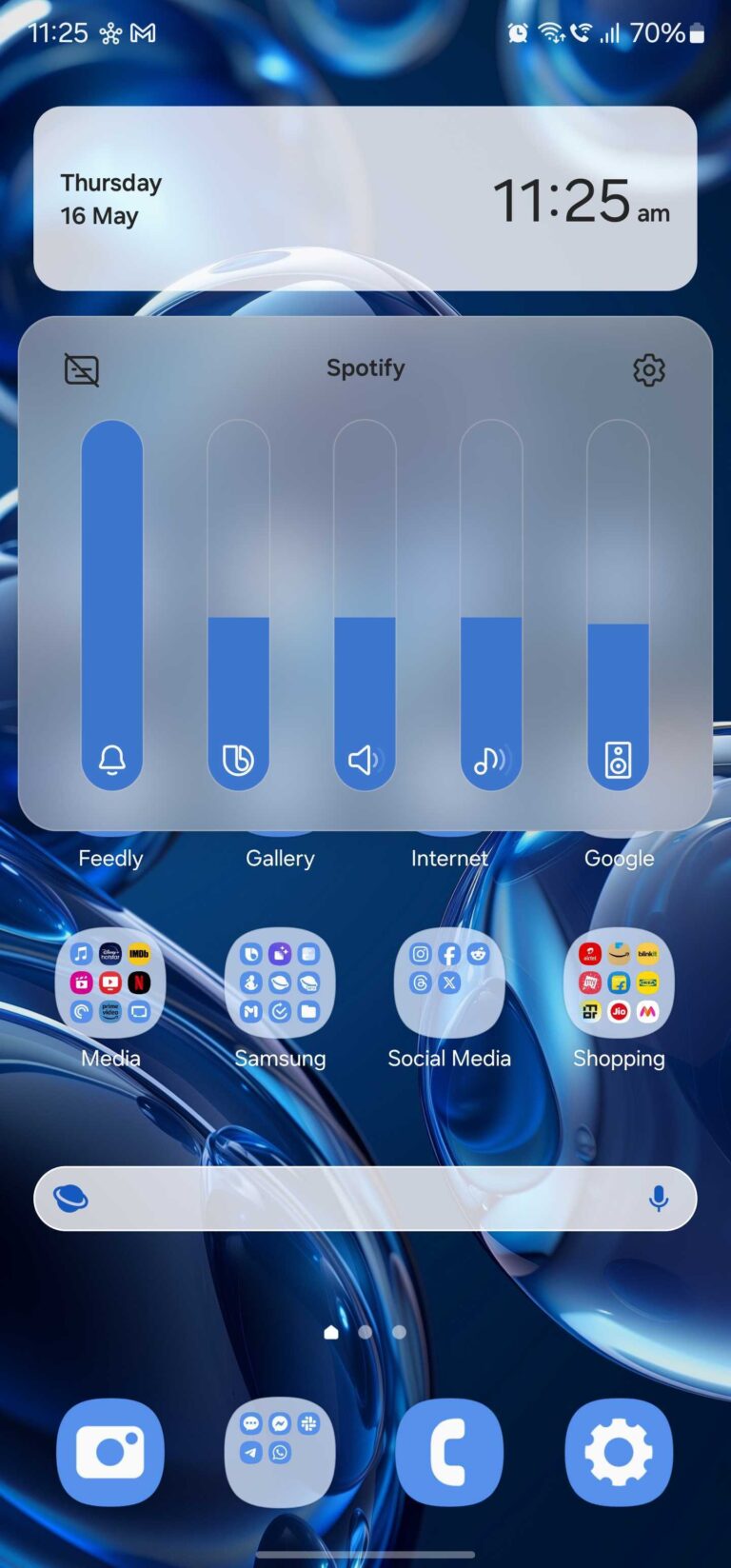 Android 15 copies One UI design for volume control but adds more functionality - SamMobile