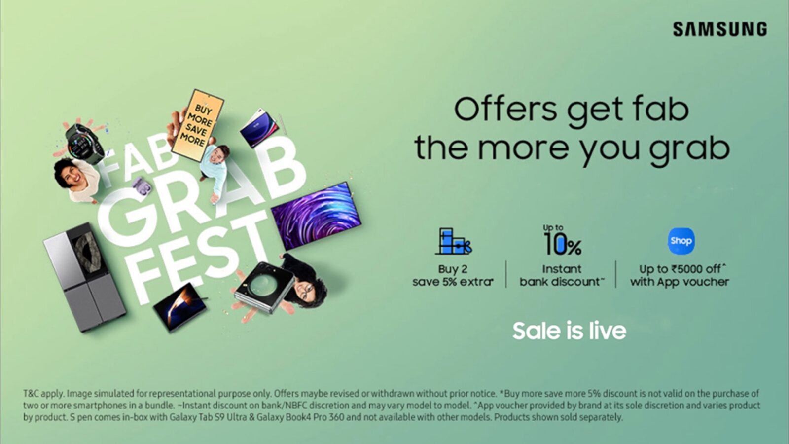 Fab Grab Fest in back with huge discounts on Samsung products in India ...