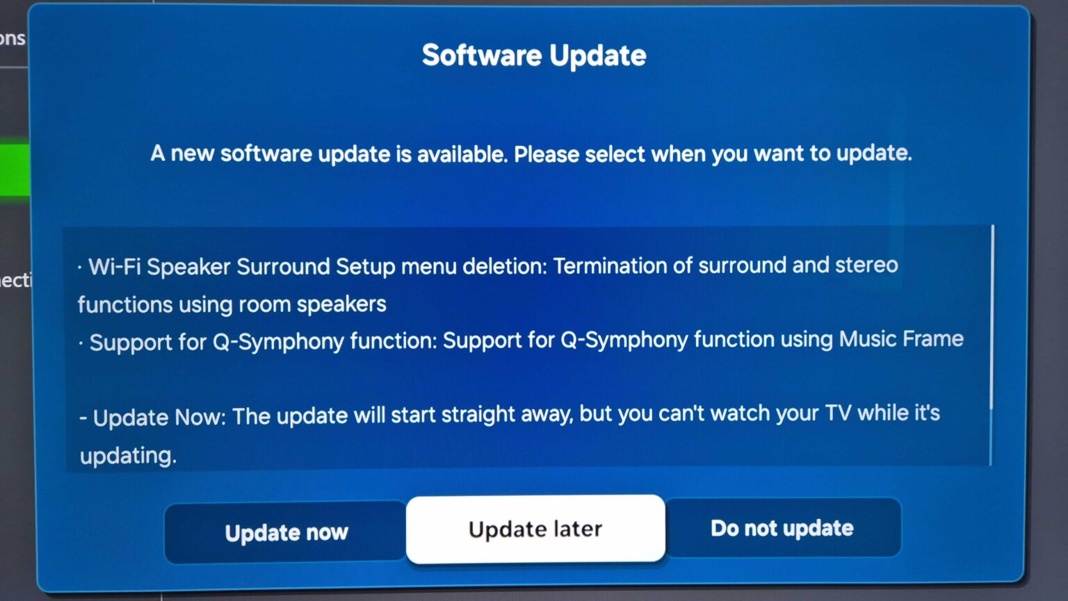 Tizen update for Samsung TVs brings big changes to Wi-Fi sound - SamMobile
