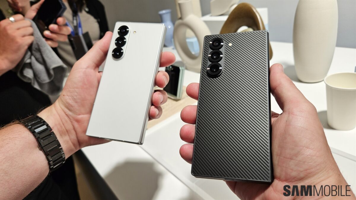 Galaxy Z Fold 6 and Flip 6 exclusive colors include a carbon-like ...