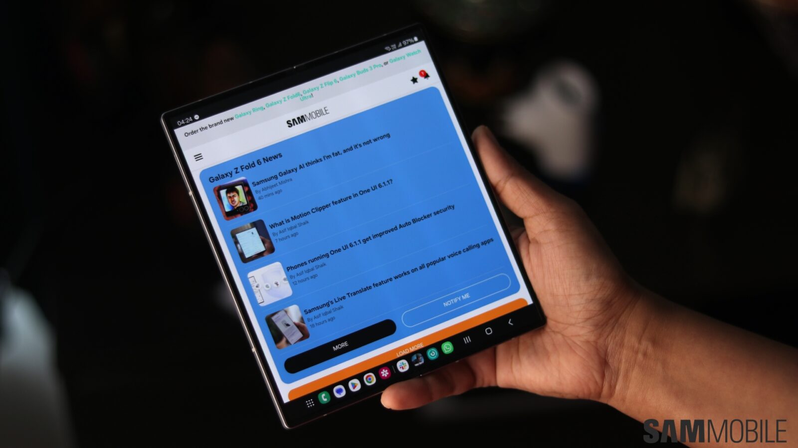 You can try the Galaxy Z Fold experience using two regular phones ...