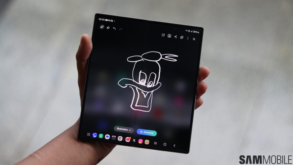 Galaxy S25 Sketch to Image lets you draw with voice and text commands ...