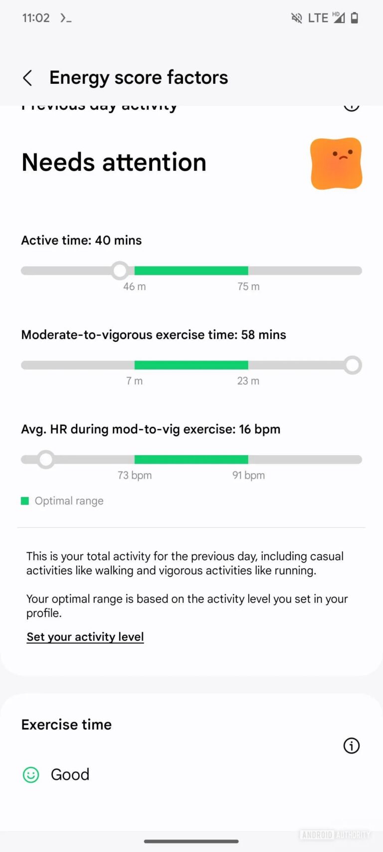 Here's an early look at One UI 6 Watch's Energy Score in Samsung Health ...