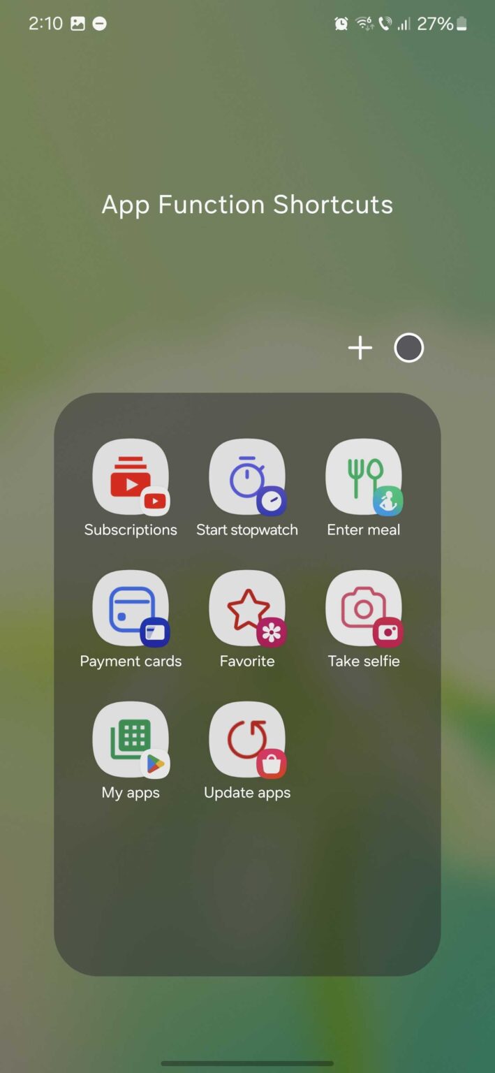 One UI lets you create custom shortcuts for specific app functions ...