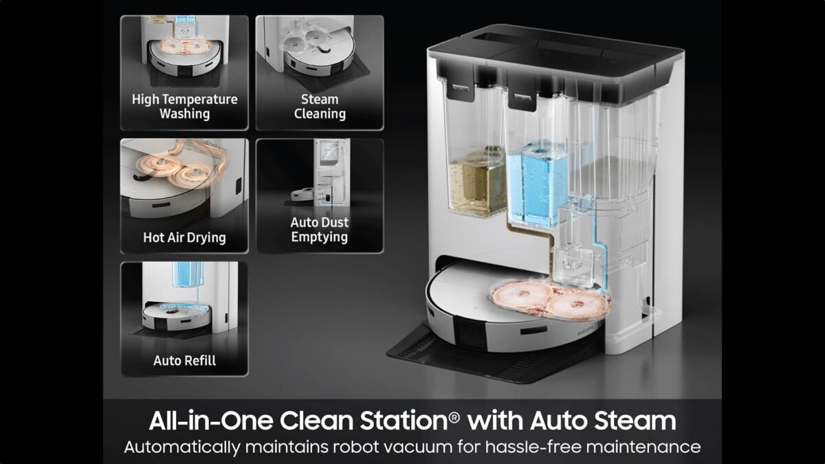 Samsung BESPOKE AI Steam robot vacuum gets better mop cleaning - SamMobile