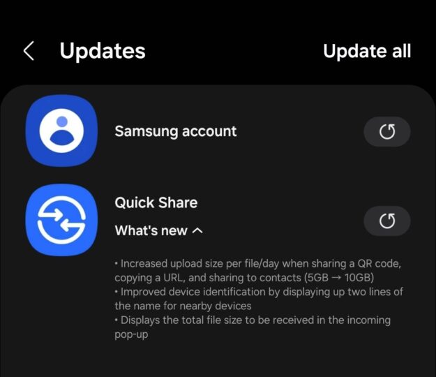 Samsung Quick Share doubles daily file sharing limit to 10GB - SamMobile