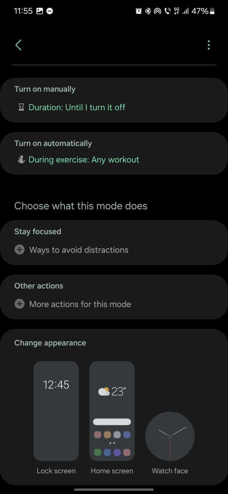 Your Galaxy Watch can look different based on what you're doing - SamMobile