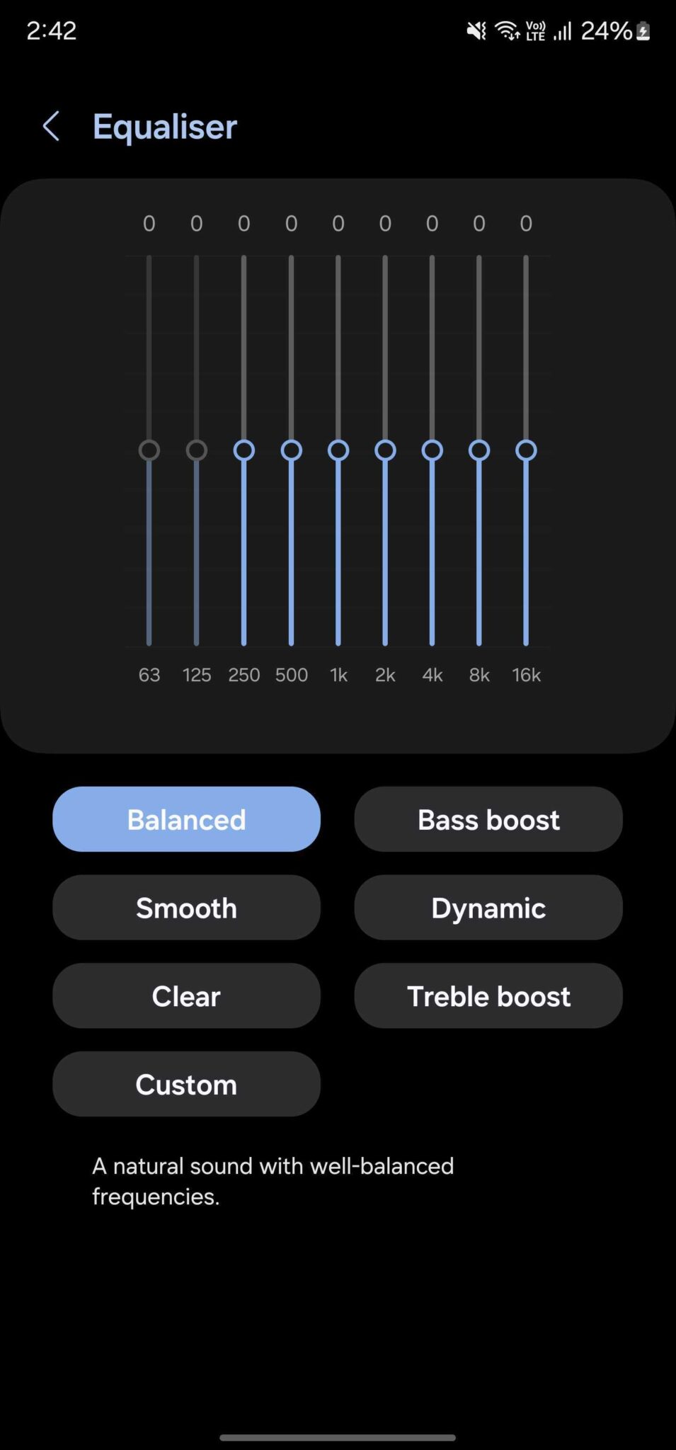 One UI 6.1.1 update brings a subtle change to the equalizer - SamMobile