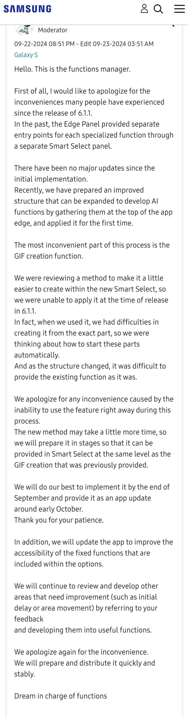 Samsung to bring back GIF creator after removing it with One UI 6.1.1 ...