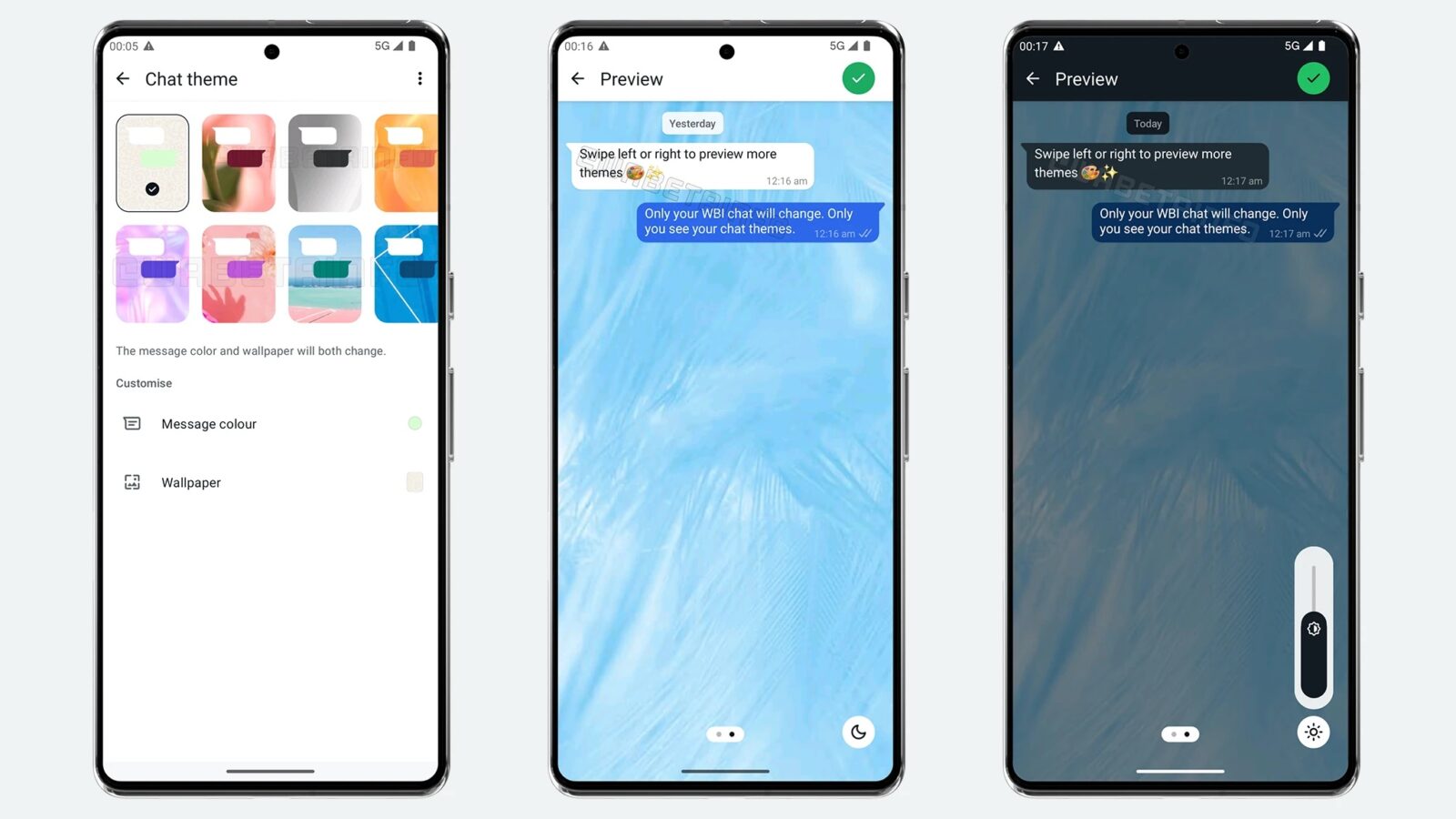 Check out WhatsApp's cool new themes, message bubble colors - SamMobile