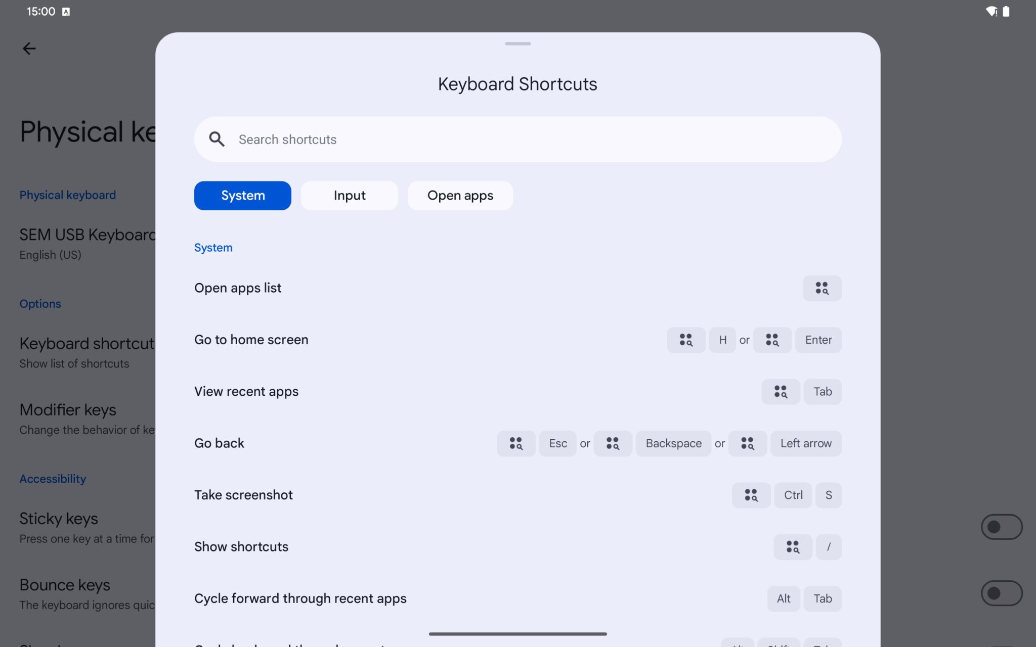 Android 15 will make discovering keyboard shortcuts on Galaxy Tabs ...